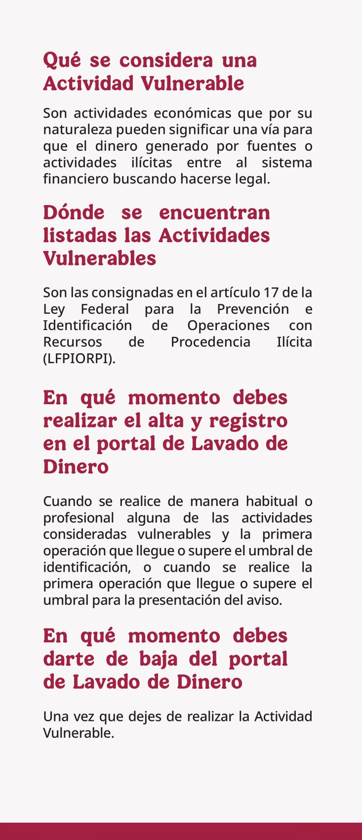 Actividades Vulnerables | Servicio de Administración Tributaria